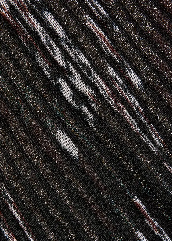 Missoni Patterned Jacquard Metallic-knit Midi Skirt