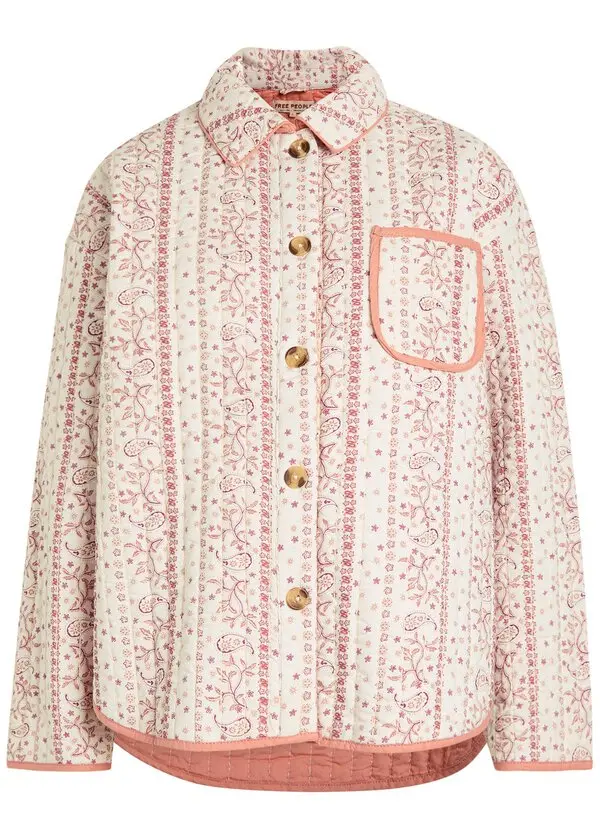 Free People Alexie Printed Cotton Jacket