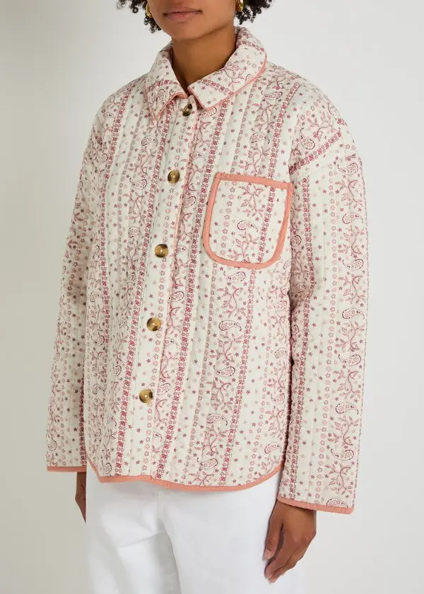 Free People Alexie Printed Cotton Jacket