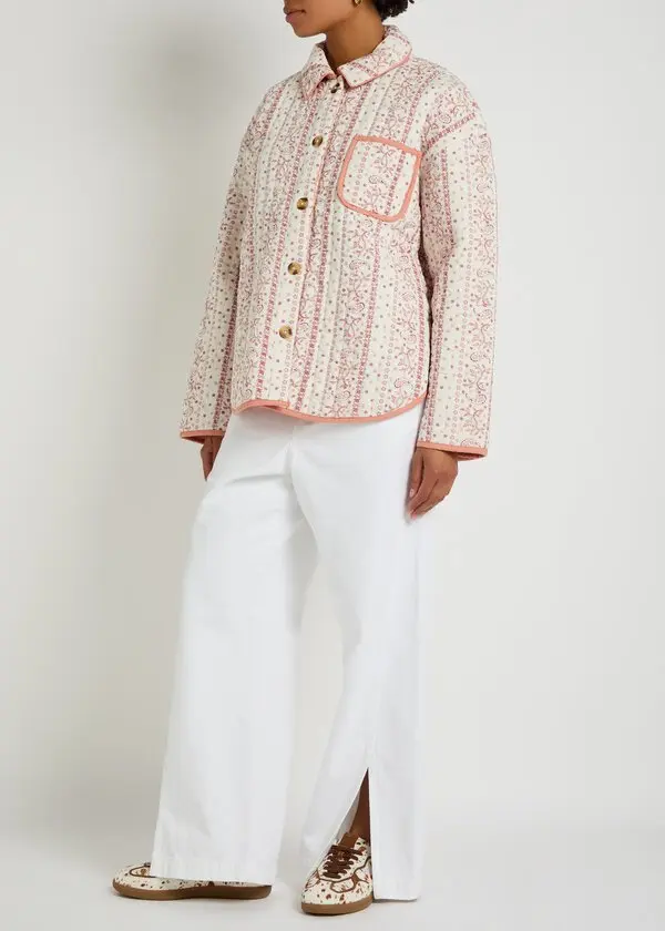 Free People Alexie Printed Cotton Jacket