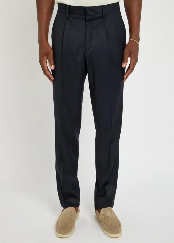 LARDINI Wool And Cashmere-blend Trousers