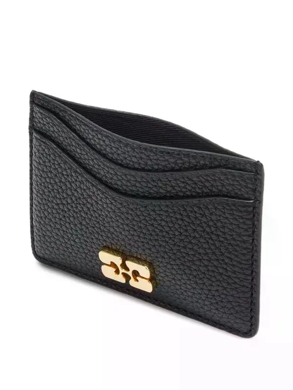 GANNI Bou Logo Card Holder - Black