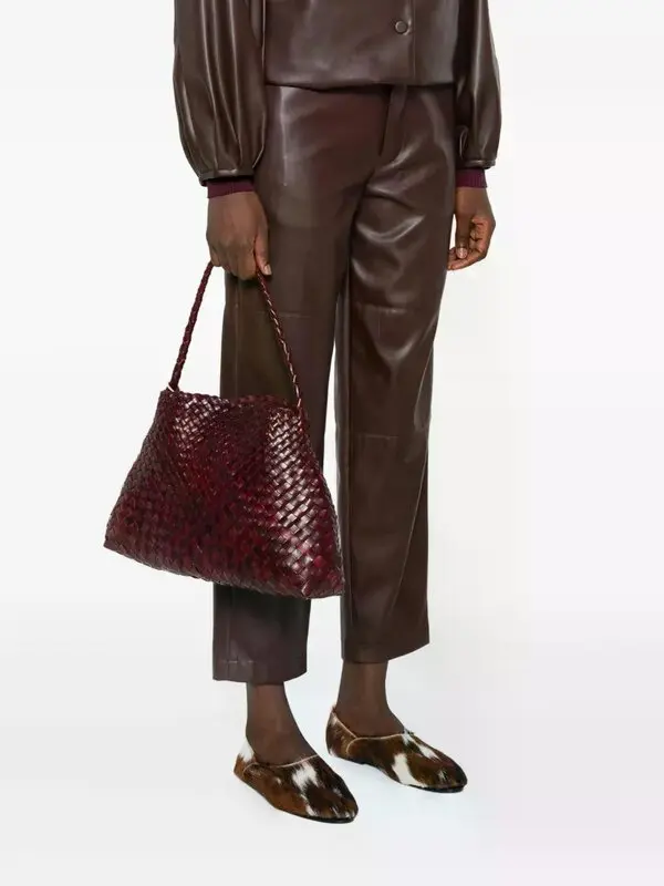 Dragon Diffusion Woven Leather Tote Bag