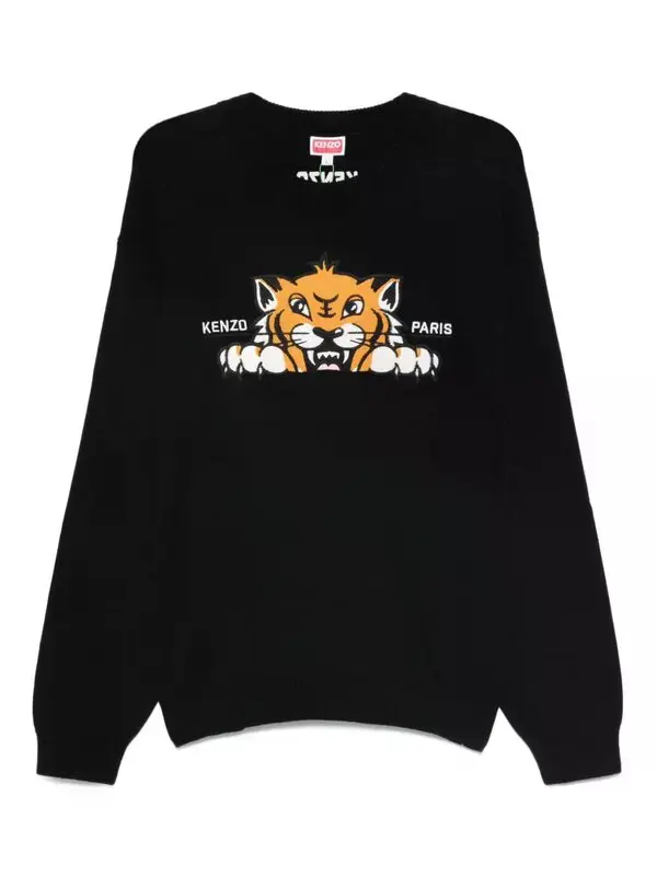 Kenzo Embroidered Tiger Crew-neck Sweater