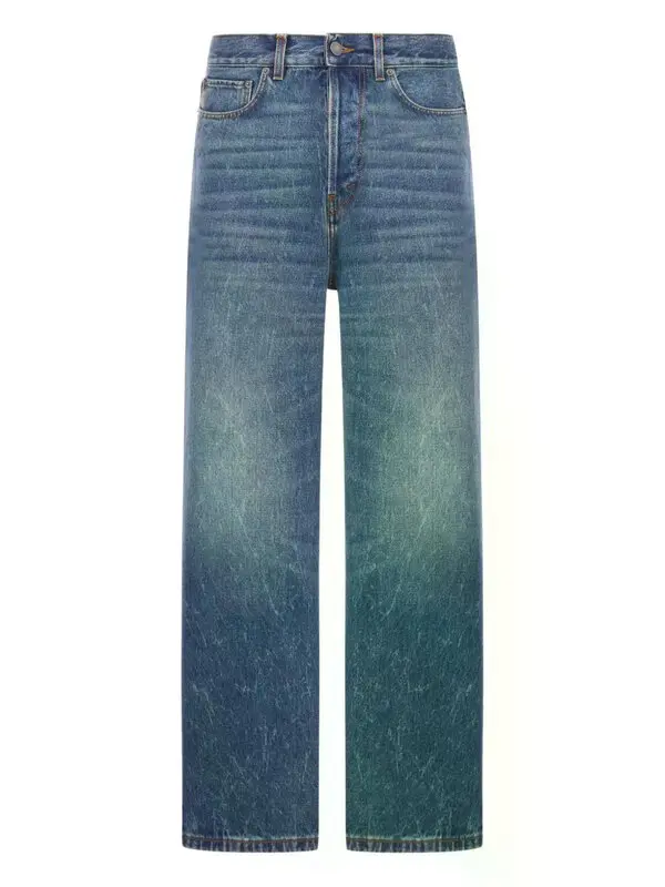 HAIKURE Five-pocket Whiskered Jeans