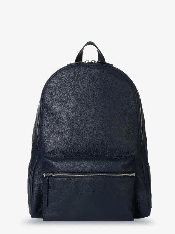 ORTIGNI Leather Backpack - Blue