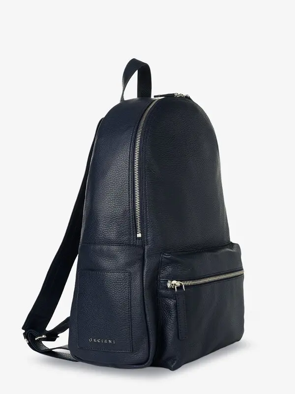ORTIGNI Leather Backpack - Blue