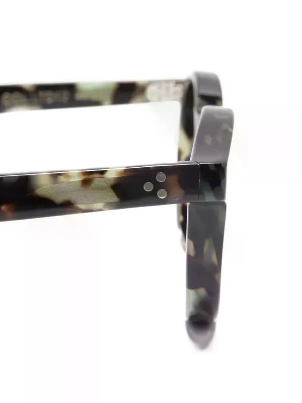 LESCA Round-frame Sunglasses - Blue