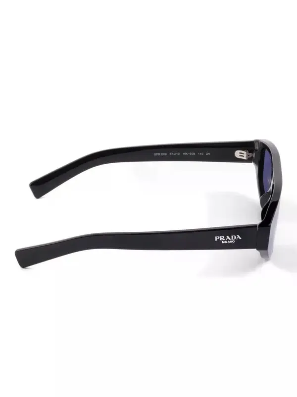 Prada Rectangle-frame Sunglasses - Black