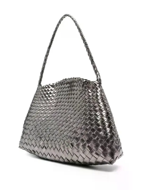 Dragon Diffusion Woven Leather Shoulder Bag