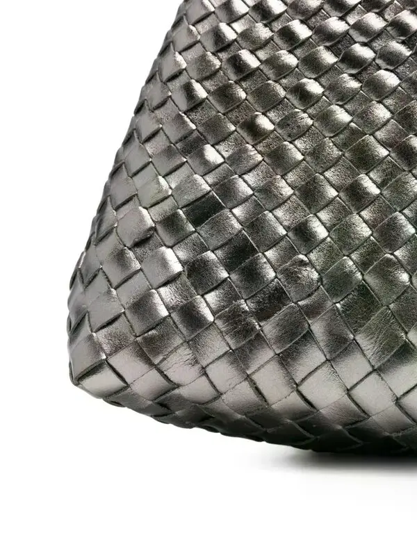 Dragon Diffusion Woven Leather Shoulder Bag