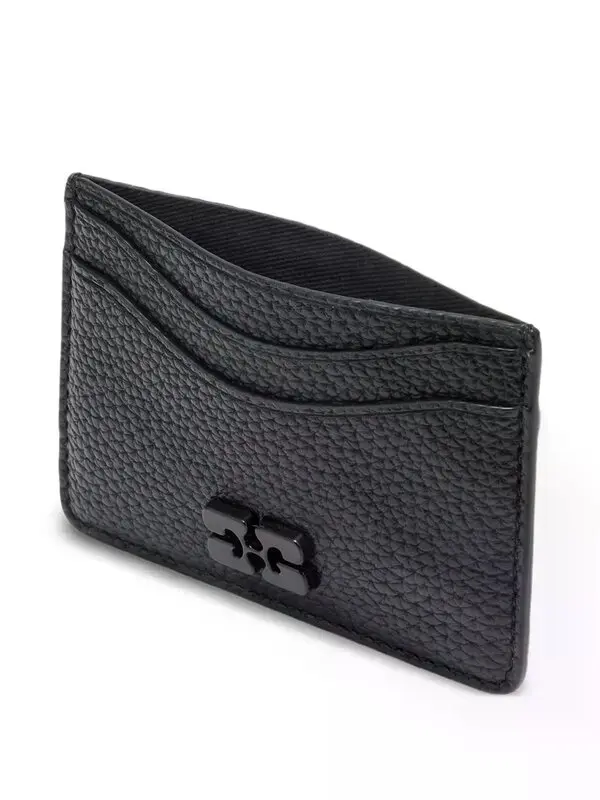 GANNI Bou Logo Card Holder - Black