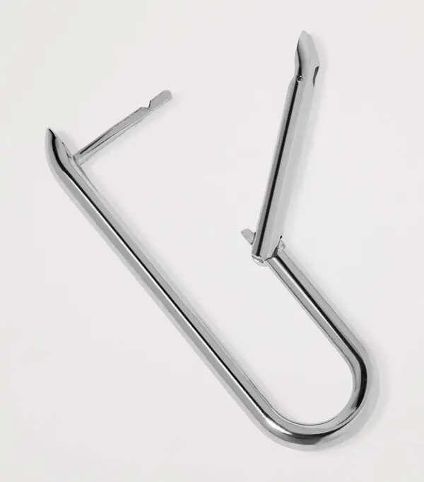 Annoushka White Gold Knuckle Long Single Hoop Earring