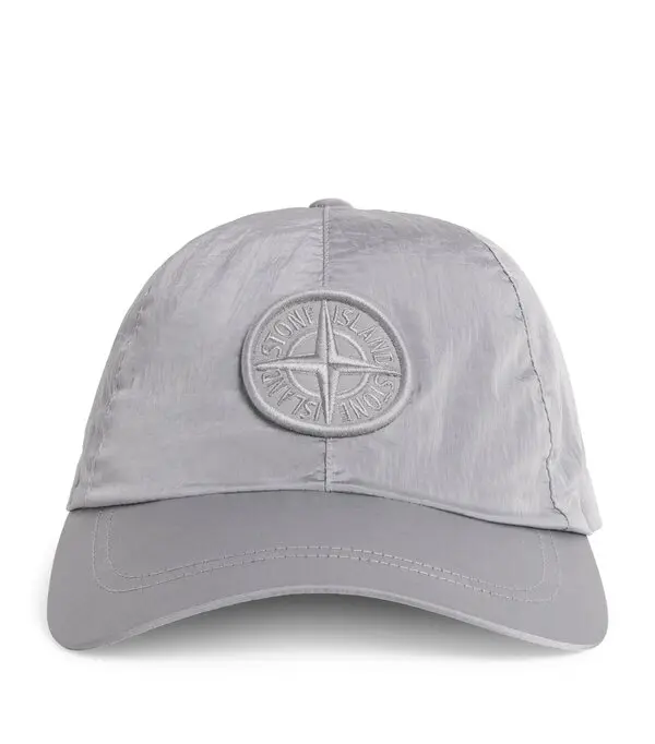 Stone Island Logo Baseball Cap - Grey