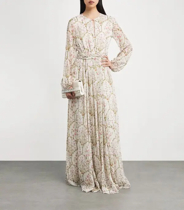 Giambattista Valli Silk-georgette Belted Gown