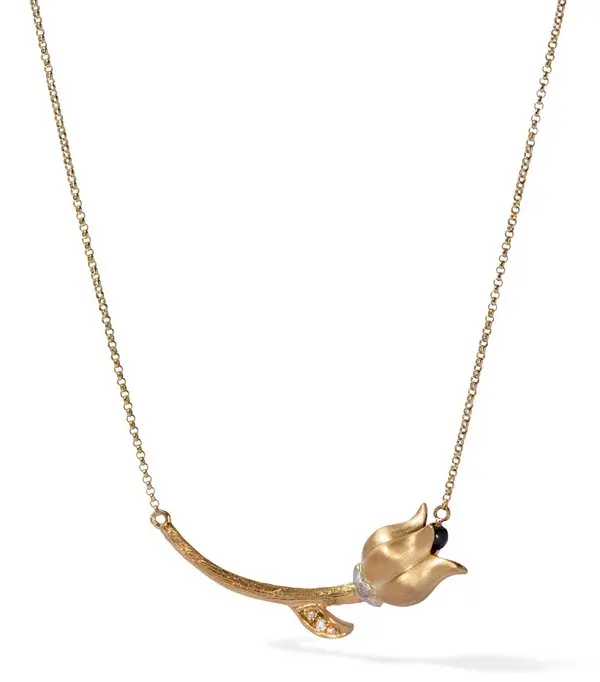 Annoushka Yellow And Spinel Tulips Chain Necklace - Gold