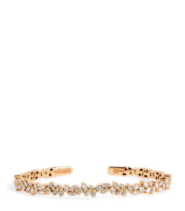 SUZANNE KALAN Diamond Fireworks Bangle - Rose Gold