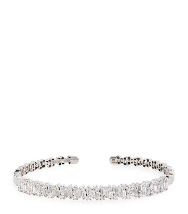 SUZANNE KALAN Diamond Fireworks Bangle - White