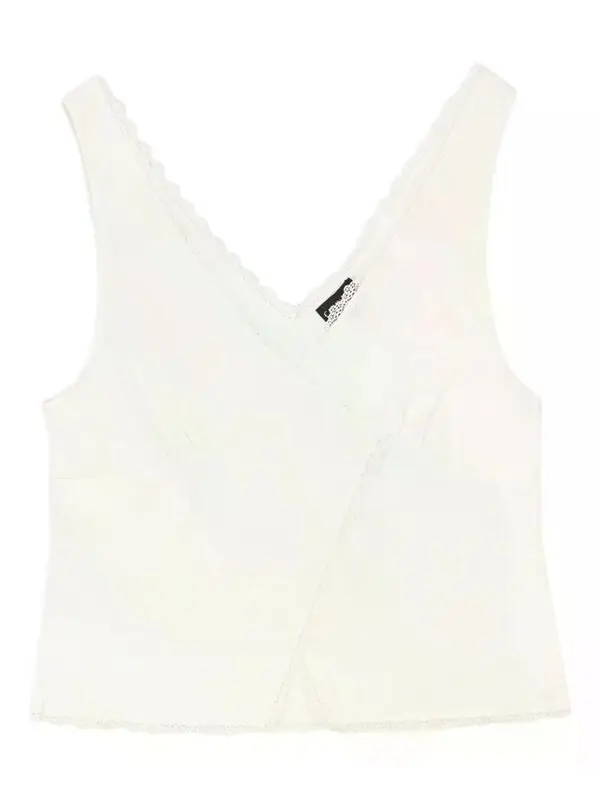 Callipygian V-neck Tank Top - White