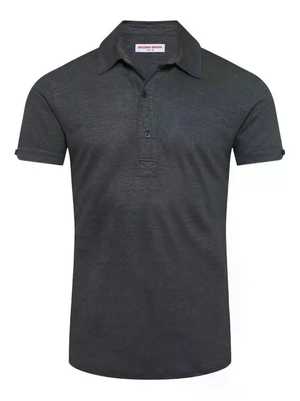 Orlebar Brown Sebastian Linen Short-sleeve Polo Shirt