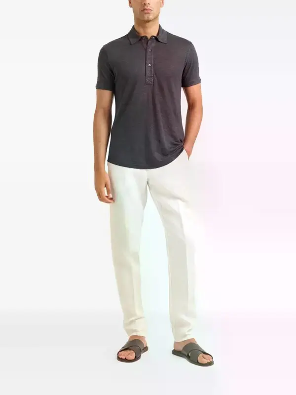 Orlebar Brown Sebastian Linen Short-sleeve Polo Shirt