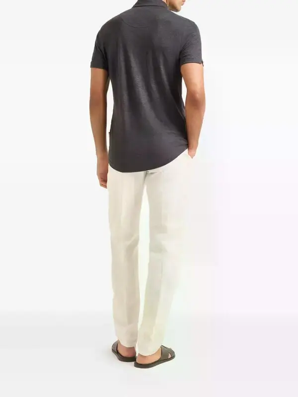 Orlebar Brown Sebastian Linen Short-sleeve Polo Shirt