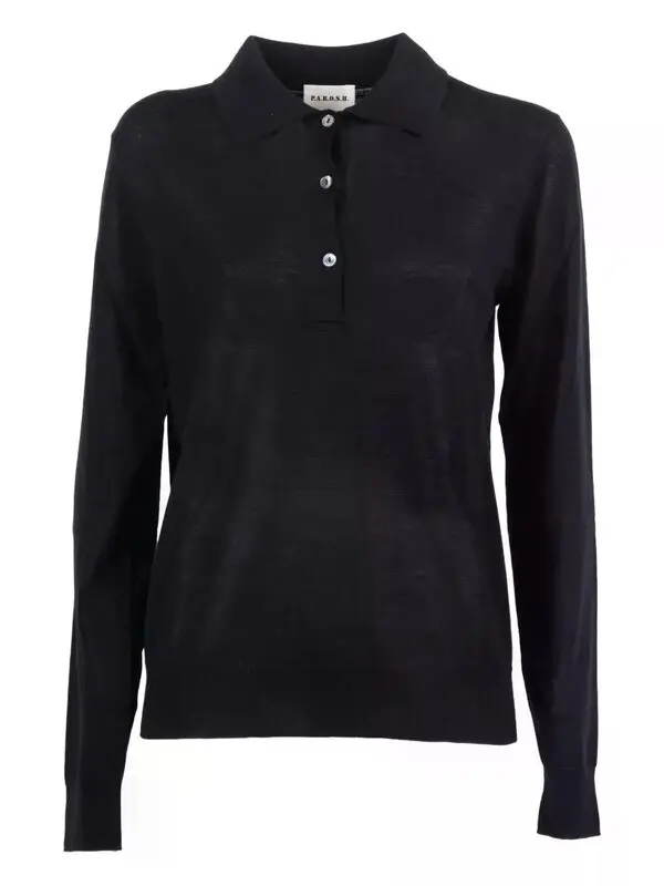 P.a.r.o.s.h Polo-neck Long-sleeve Top