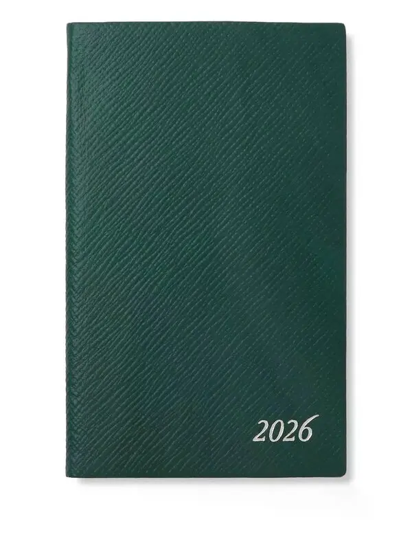 Smythson 2026 Panama Weekly Diary - Green