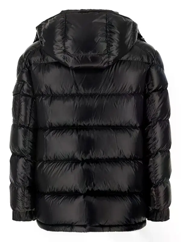 Moncler Quilted Hooded Down Jacket - Black