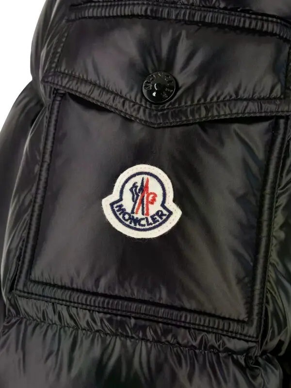 Moncler Quilted Hooded Down Jacket - Black