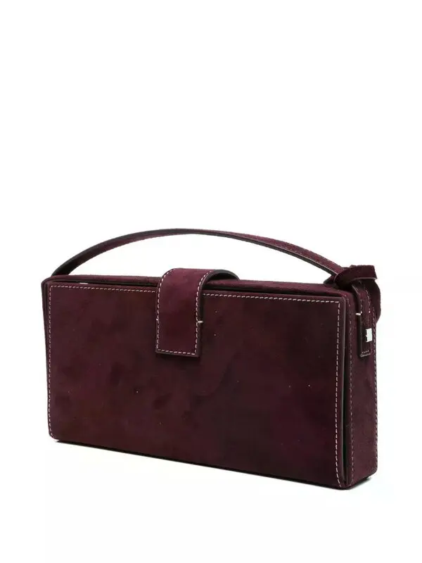Magda Butrym Apolonia Rose-embellished Clutch - Red
