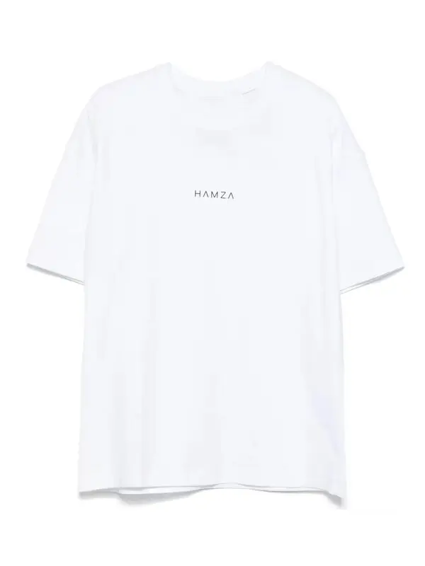 HAMZA Logo-detail T-shirt - White
