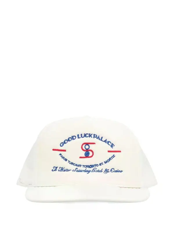 MR. SATURDAY Embroidered Baseball Cap - White