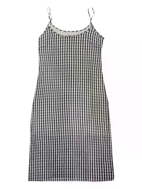 Callipygian Gingham Midi Dress