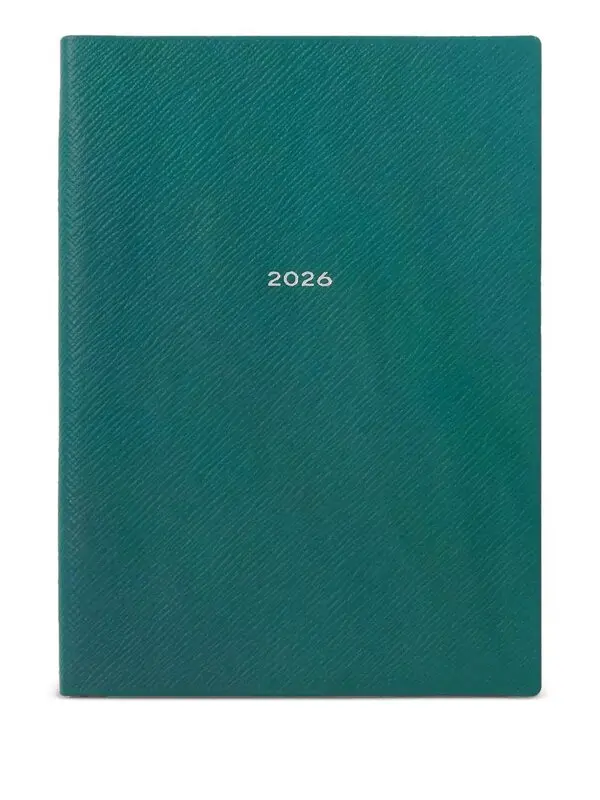Smythson 2026 Panama Weekly Diary - Green