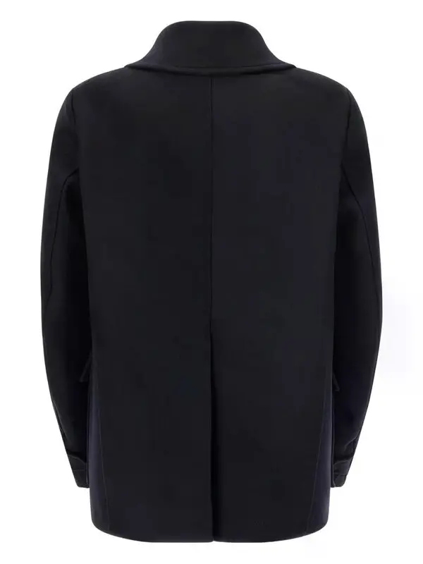 Dsquared2 Double-breasted Wool Coat - Black