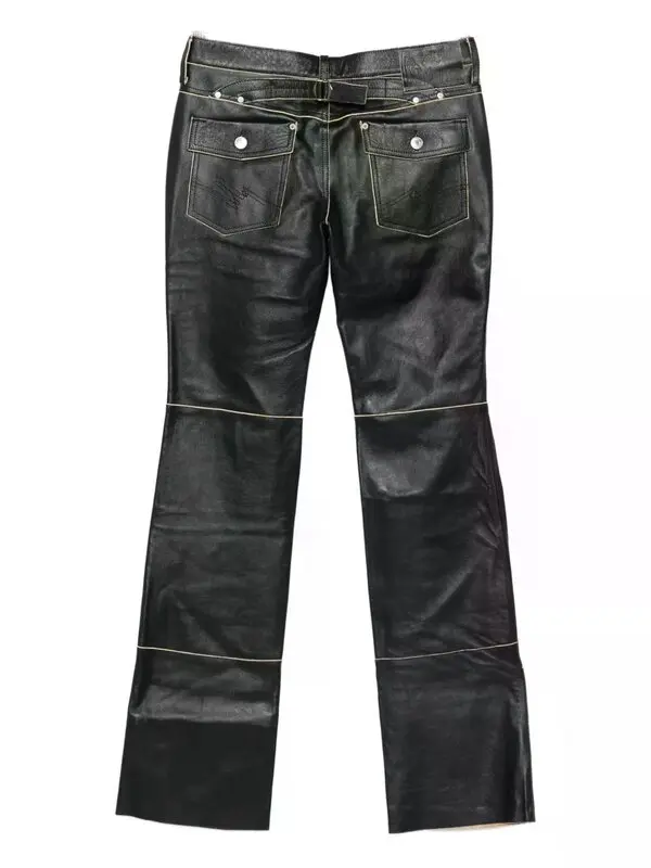 Martine Rose Paneled Leather Trousers