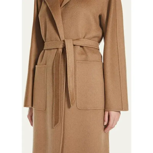 Max Mara Lilia Cashmere Wrap Coat - Camel