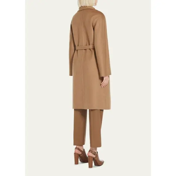 Max Mara Lilia Cashmere Wrap Coat - Camel
