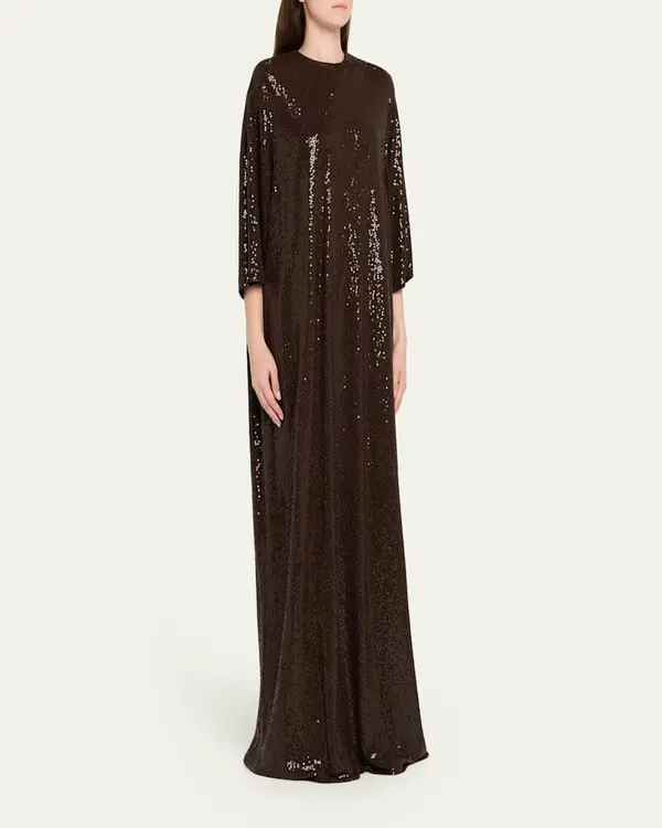 Michael Kors Hand Embellished Caftan Gown