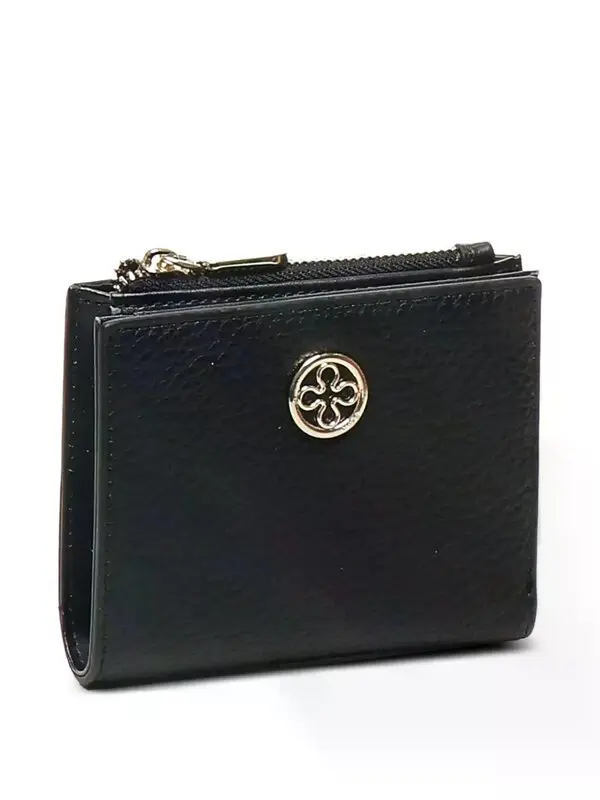V°73 Logo-plaque Zip-top Wallet - Black