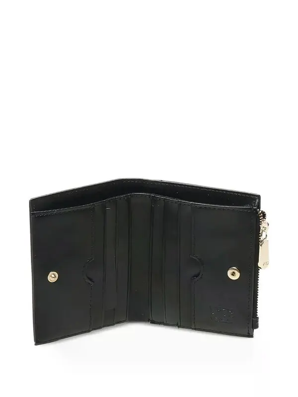 V°73 Logo-plaque Zip-top Wallet - Black