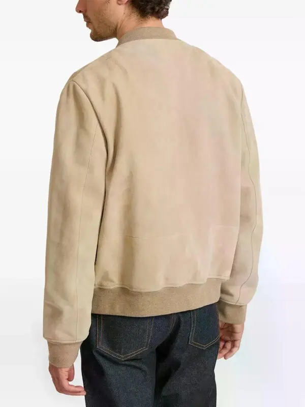 YVES SALOMON Suede Varsity Jacket