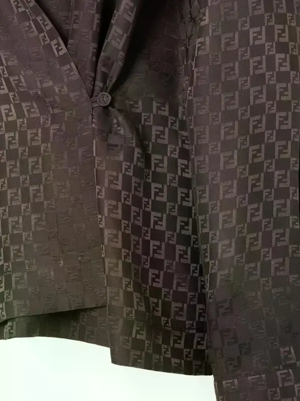 Fendi Ff Jacquard Silk Shirt
