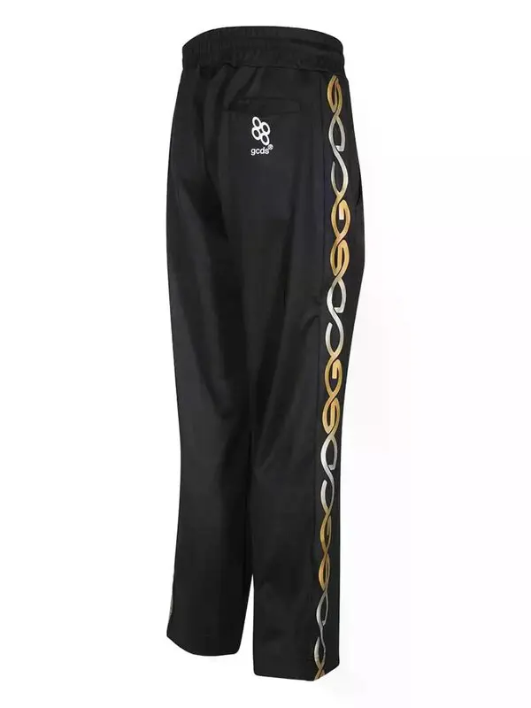 Gcds Chain-print Elasticated-waistband Track Pants