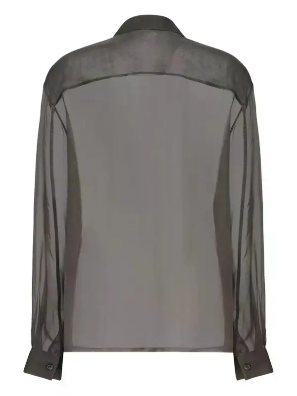 Saint Laurent Pointed-collar Flap-pocket Shirt