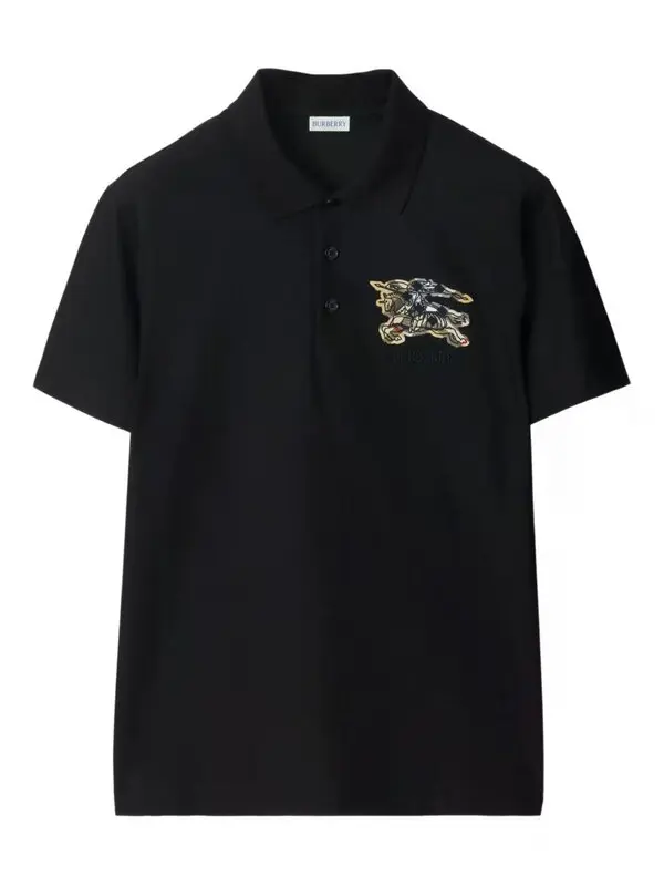 Burberry Equestrian Knight Design Polo Shirt