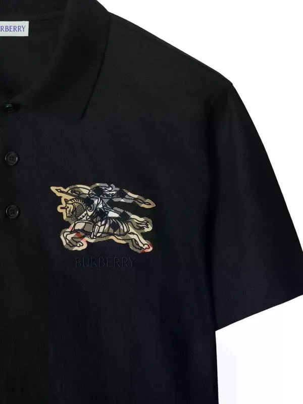 Burberry Equestrian Knight Design Polo Shirt