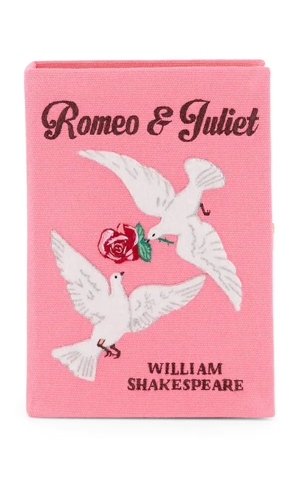 OLYMPIA LE-TAN Romeo And Juliet Book Clutch - Pink