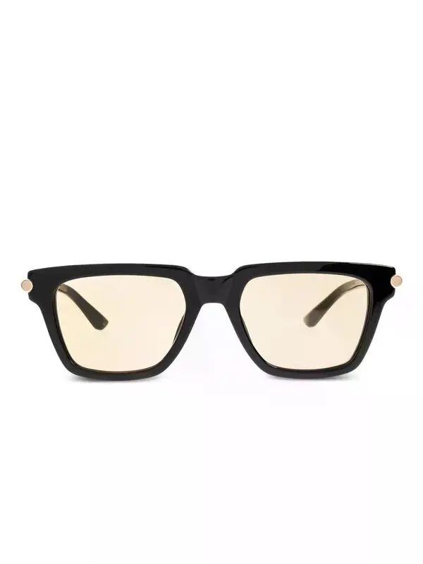 Alexander McQueen T-bar Icon Square-frame Sunglasses - Black